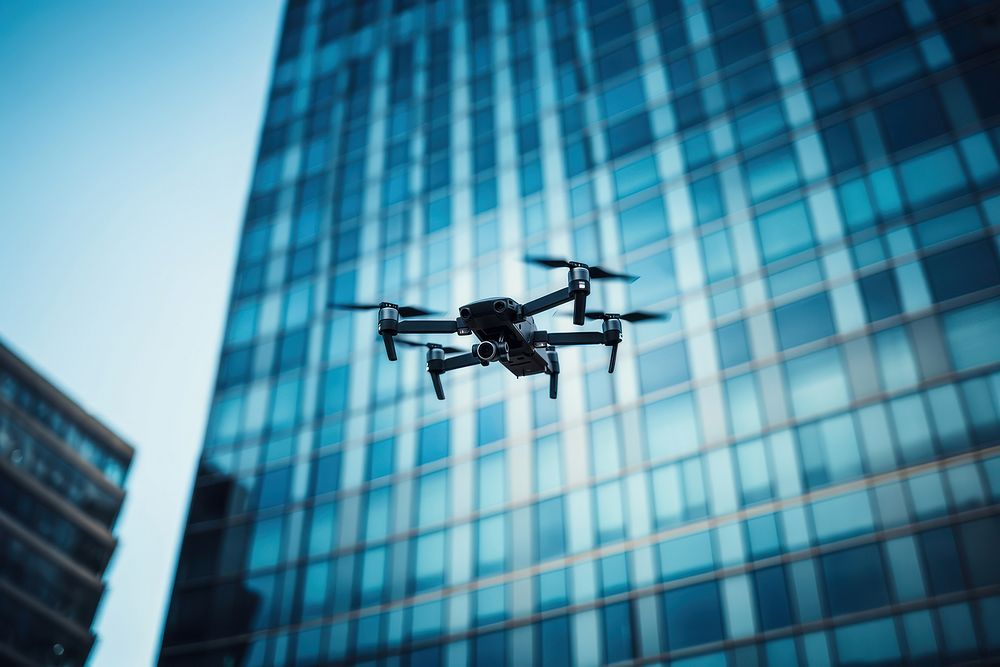 Drone building architecture helicopter. | Free Photo - rawpixel