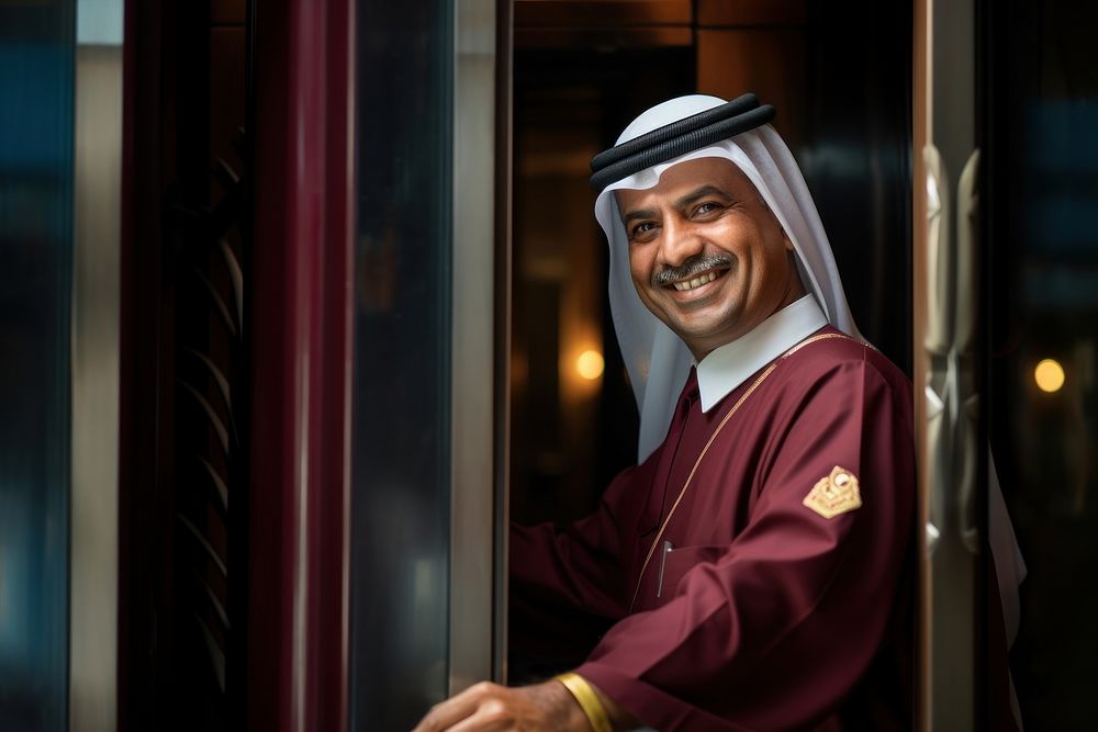Qatar arab doorman working adult | Premium Photo - rawpixel