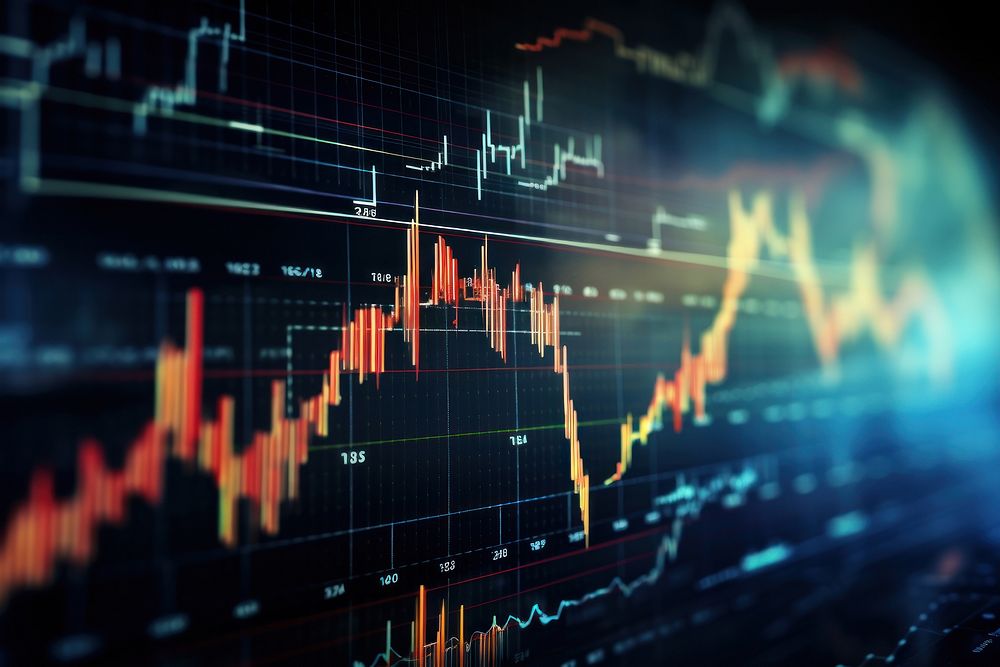 Simple trading chart technology backgrounds | Free Photo Illustration ...