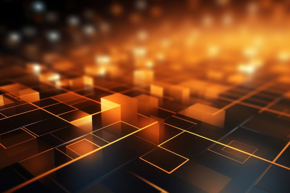 Orange backgrounds technology abstract. AI | Premium Photo Illustration ...
