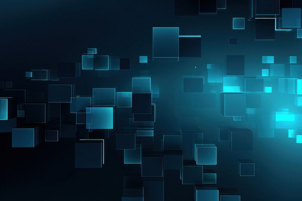 Cyan backgrounds technology abstract. AI | Premium Photo Illustration ...