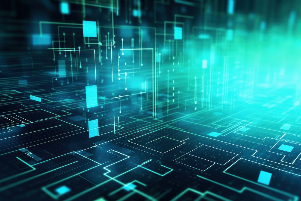 Turquoise digital backgrounds technology abstract. | Free Photo ...