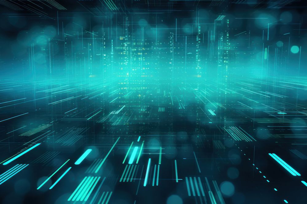 Turquoise digital backgrounds technology abstract. | Free Photo ...