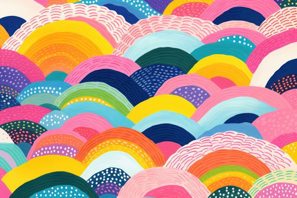 Rainbow pattern art backgrounds. AI | Free Photo Illustration - rawpixel