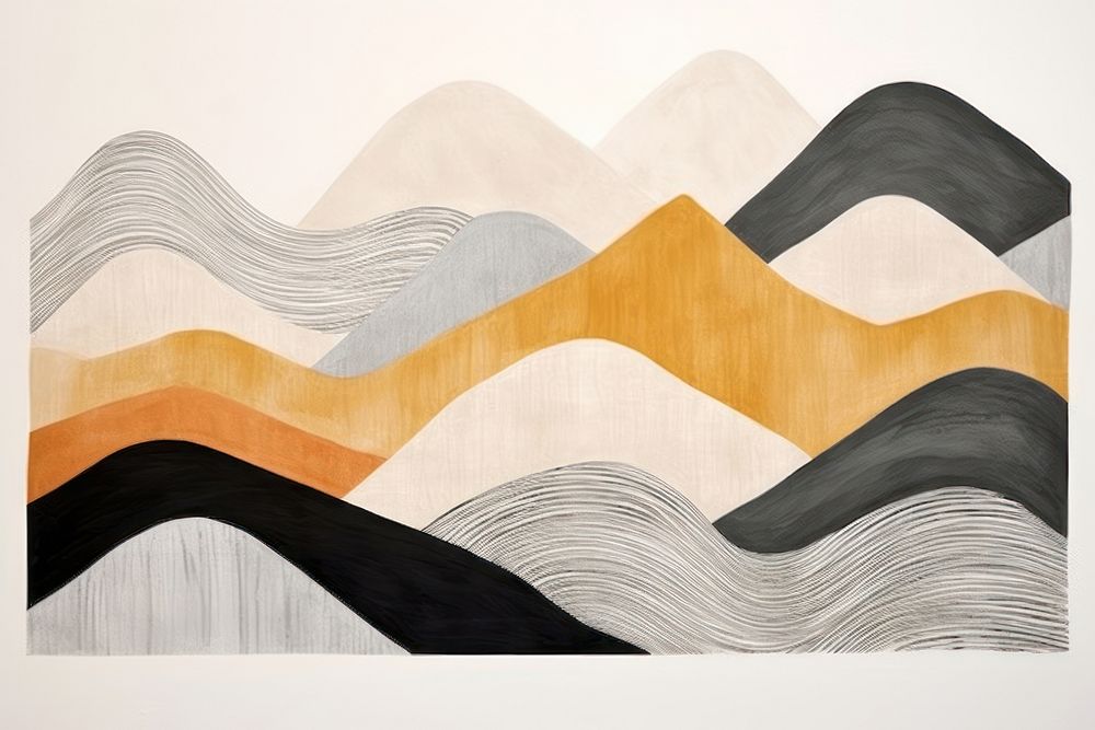 Mountain art abstract painting. | Premium Photo Illustration - rawpixel