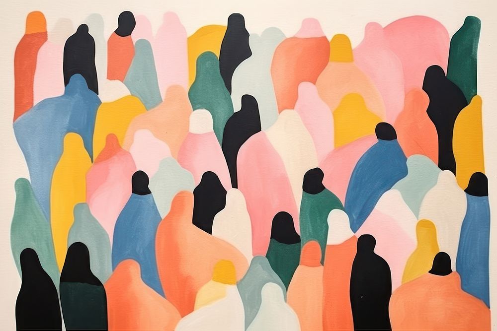 People art abstract painting. | Premium Photo Illustration - rawpixel