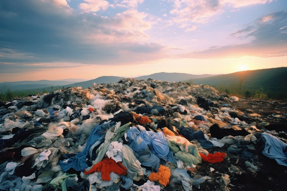 Clothes landfill garbage tranquility. | Premium Photo - rawpixel