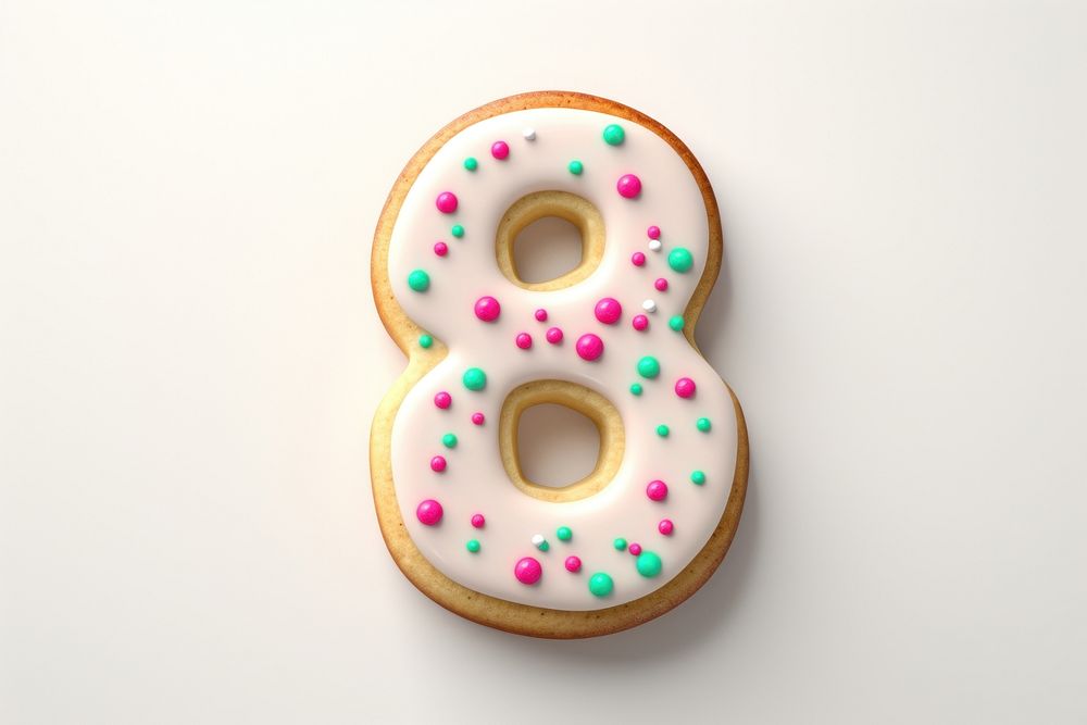 Sugar cookies icing number dessert | Premium Photo - rawpixel