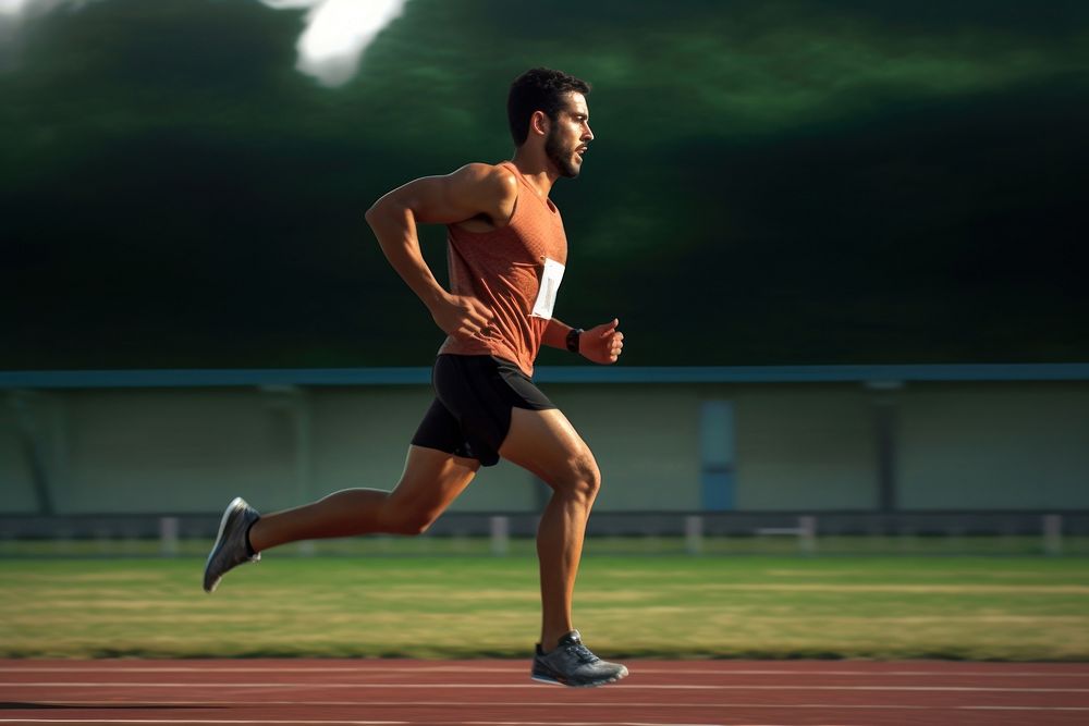 Running jogging determination concentration. AI | Free Photo - rawpixel
