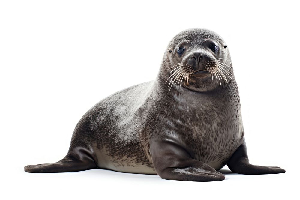 Seal animal mammal white background. | Free Photo - rawpixel