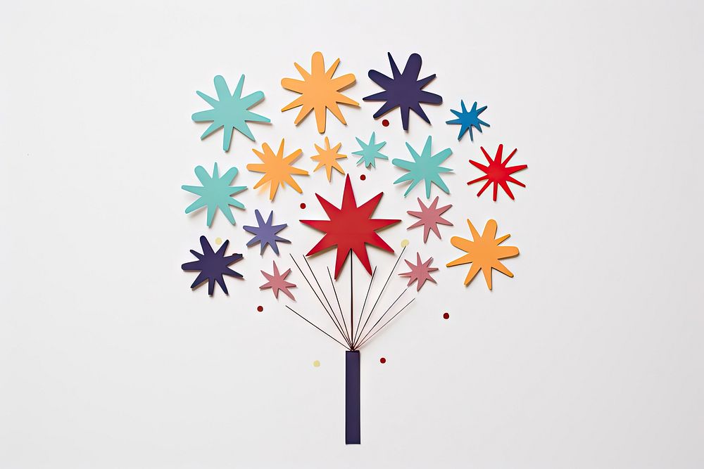 Firework fireworks plant paper. | Free Photo Illustration - rawpixel