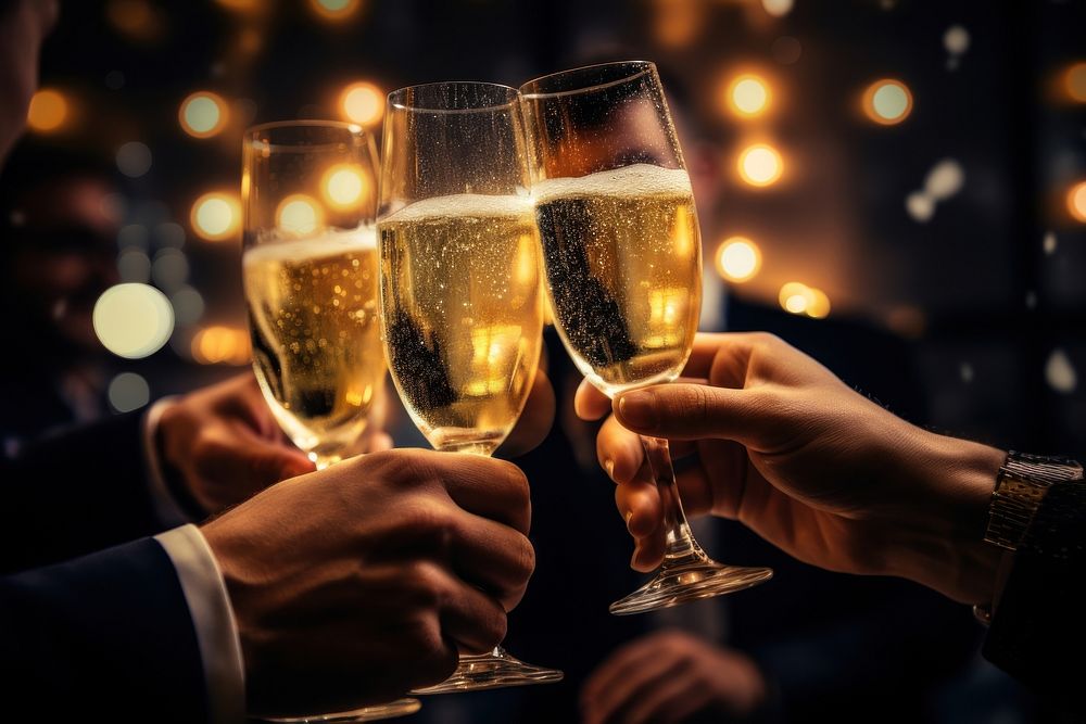 Glass party champagne drink. | Premium Photo - rawpixel