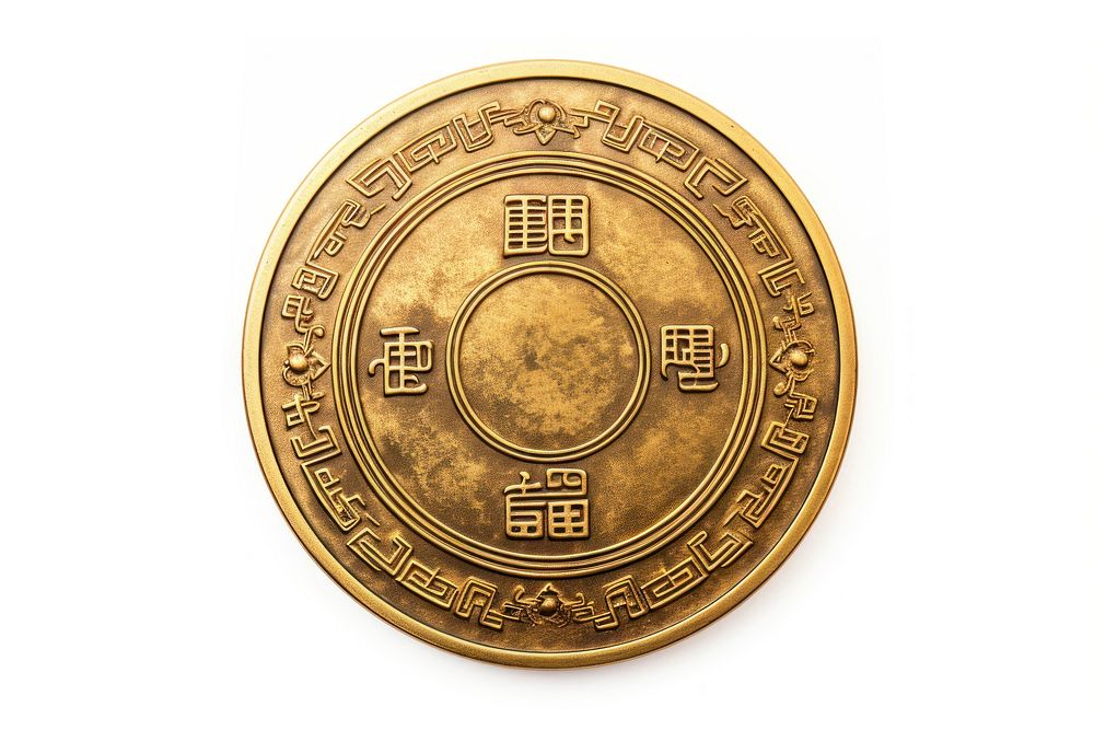 Gold coin locket bronze. AI | Free Photo - rawpixel