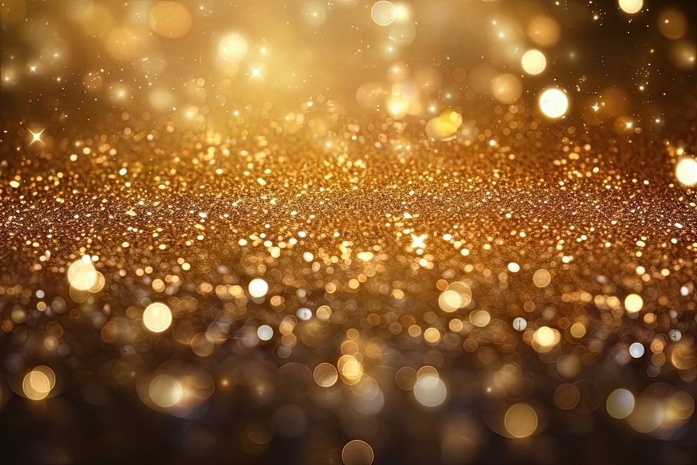 Golden light glitter night backgrounds. | Premium Photo - rawpixel