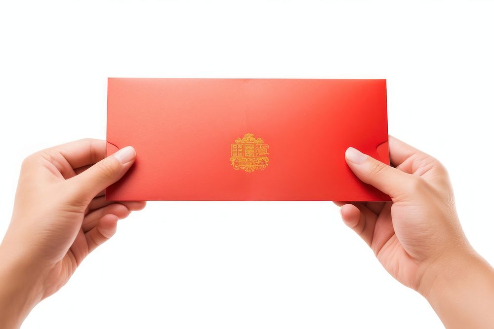 Hand giving red envelope text | Free Photo - rawpixel
