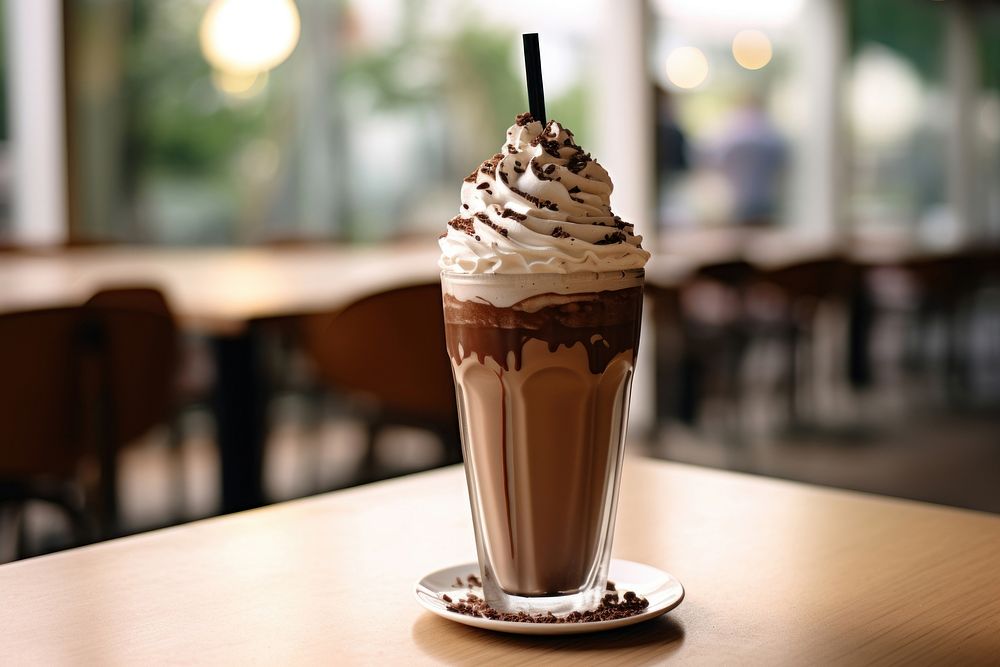 Chocolate milkshake dessert sundae drink | Free Photo - rawpixel