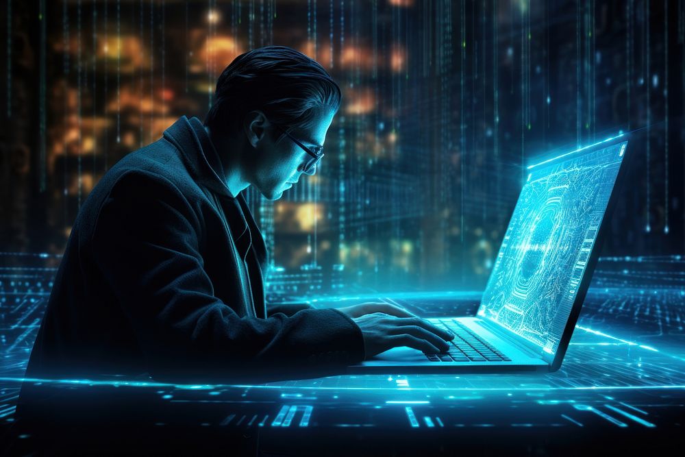 Computer futuristic glowing typing. | Free Photo - rawpixel