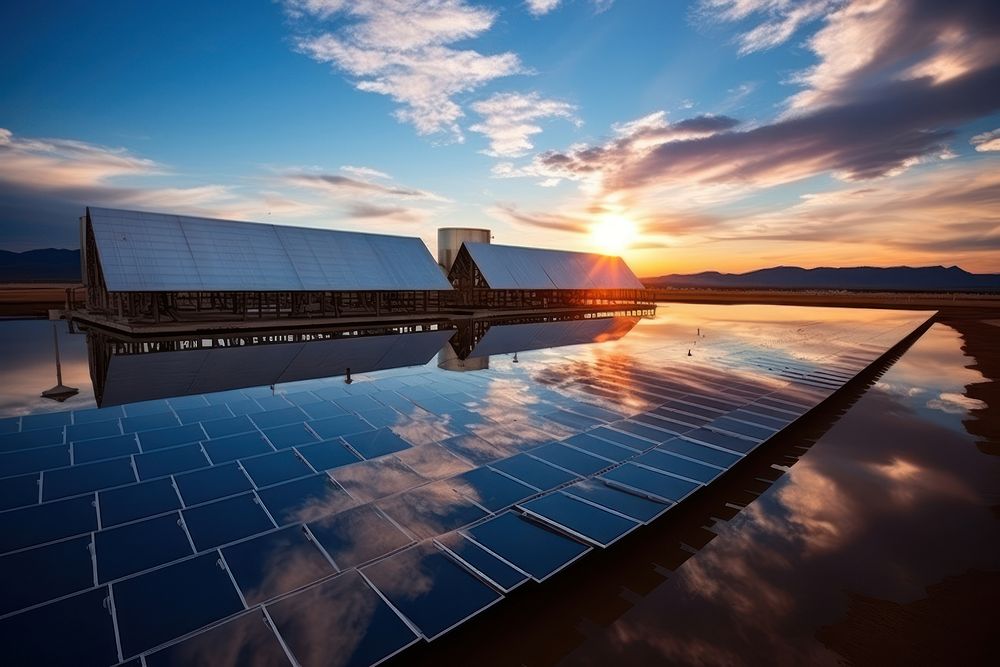 Solar power station generates clean | Premium Photo - rawpixel