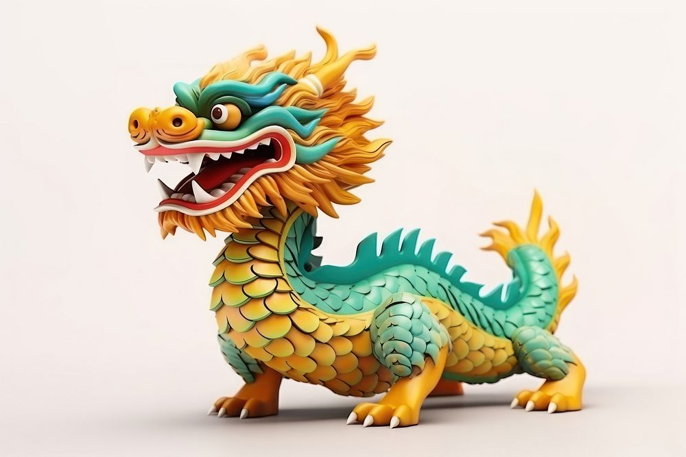 Chinese dragon dinosaur animal toy. | Premium Photo Illustration - rawpixel