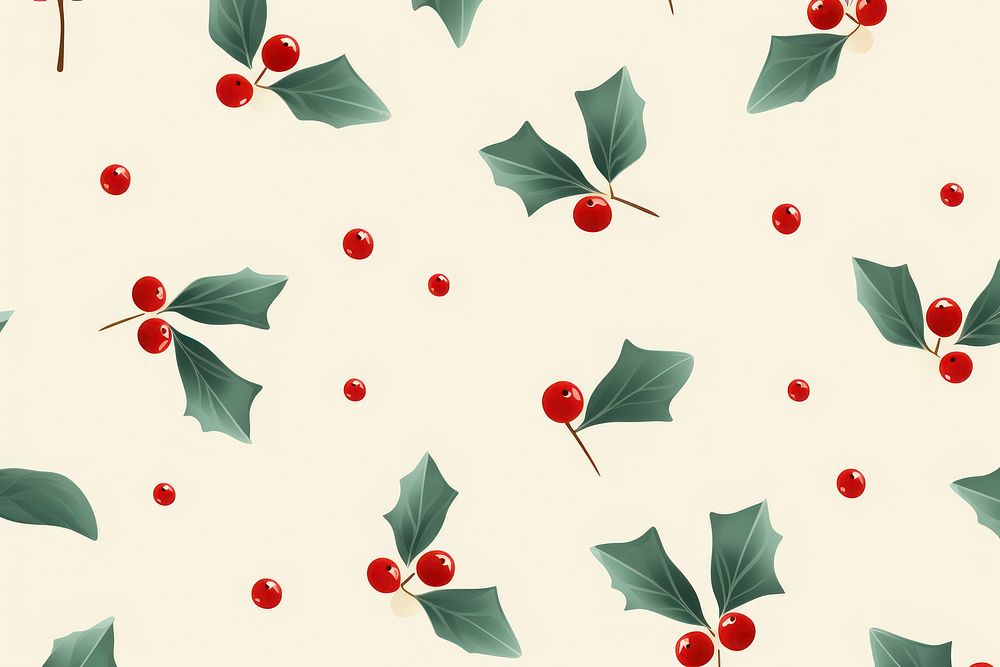 Christmas holly pattern backgrounds christmas. | Free Photo ...