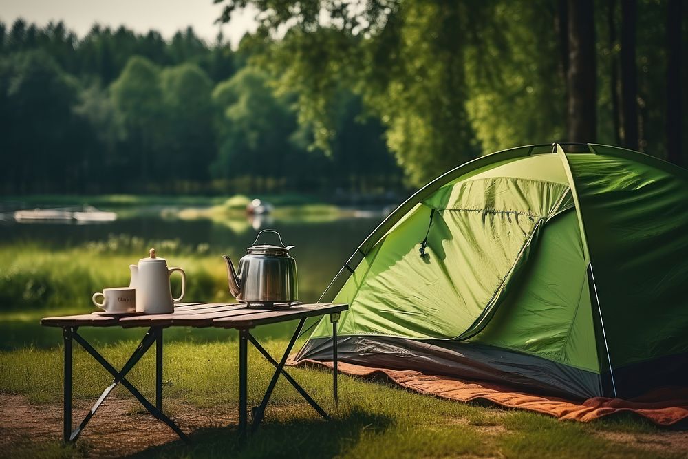 Camping picnic outdoors camping tent. | Free Photo - rawpixel