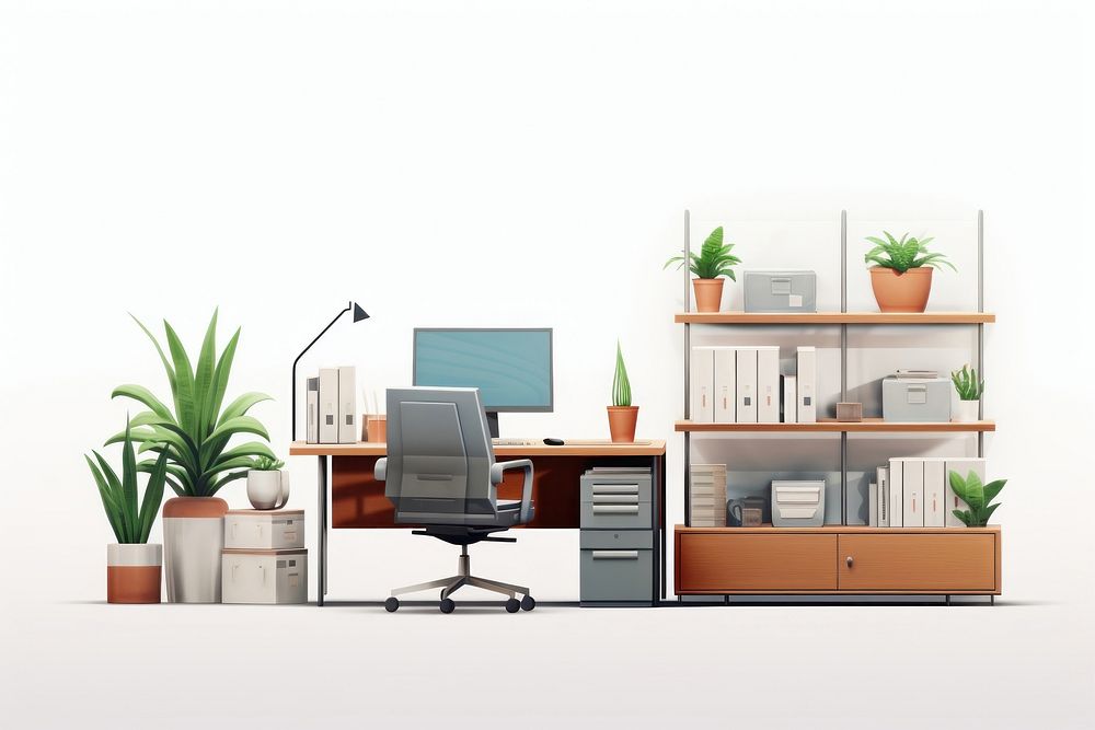 Office furniture computer chair. | Free Photo Illustration - rawpixel