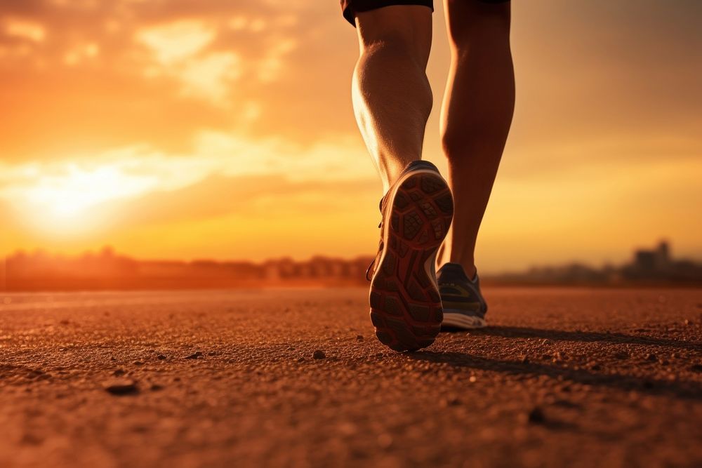 Runner sky outdoors running. AI | Premium Photo - rawpixel