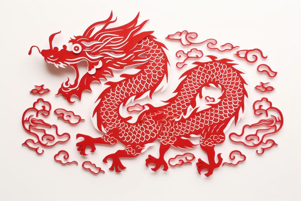 Red paper dragon chinese new | Premium Photo - rawpixel