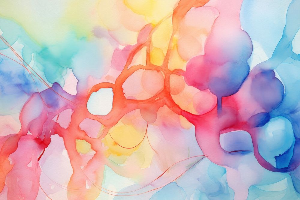 Watercolor abstract art painting pattern | Free Photo Illustration ...