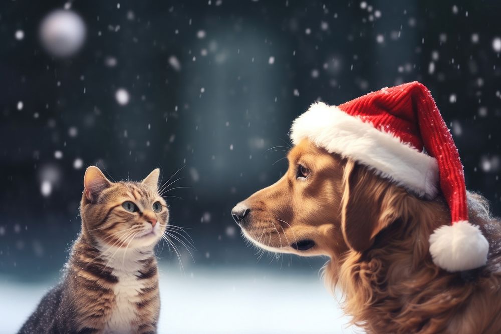 Snow dog christmas mammal. | Premium Photo - rawpixel