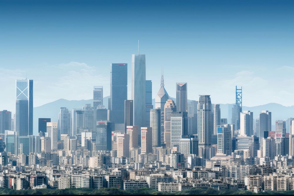 Asian city skyscraper architecture metropolis. | Free Photo - rawpixel