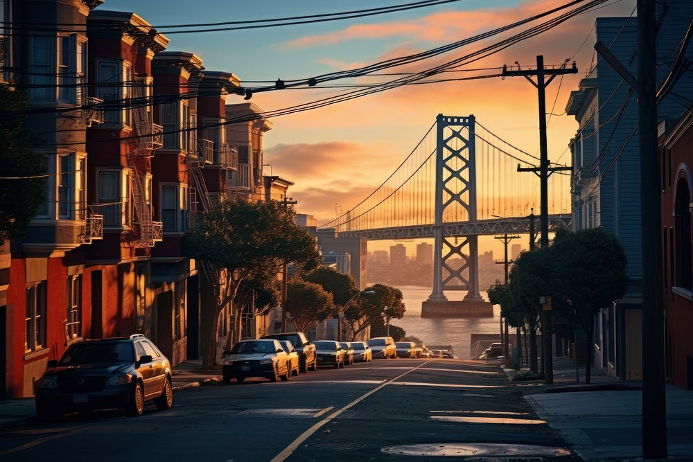 American city street building bridge | Free Photo - rawpixel
