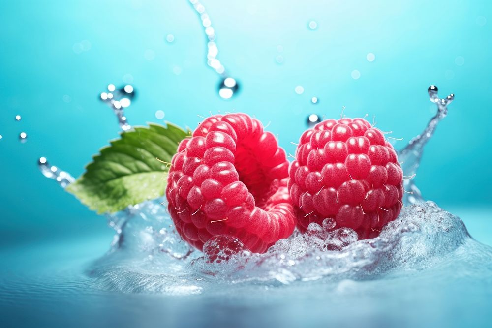 Raspberry fruit plant food. AI | Free Photo - rawpixel