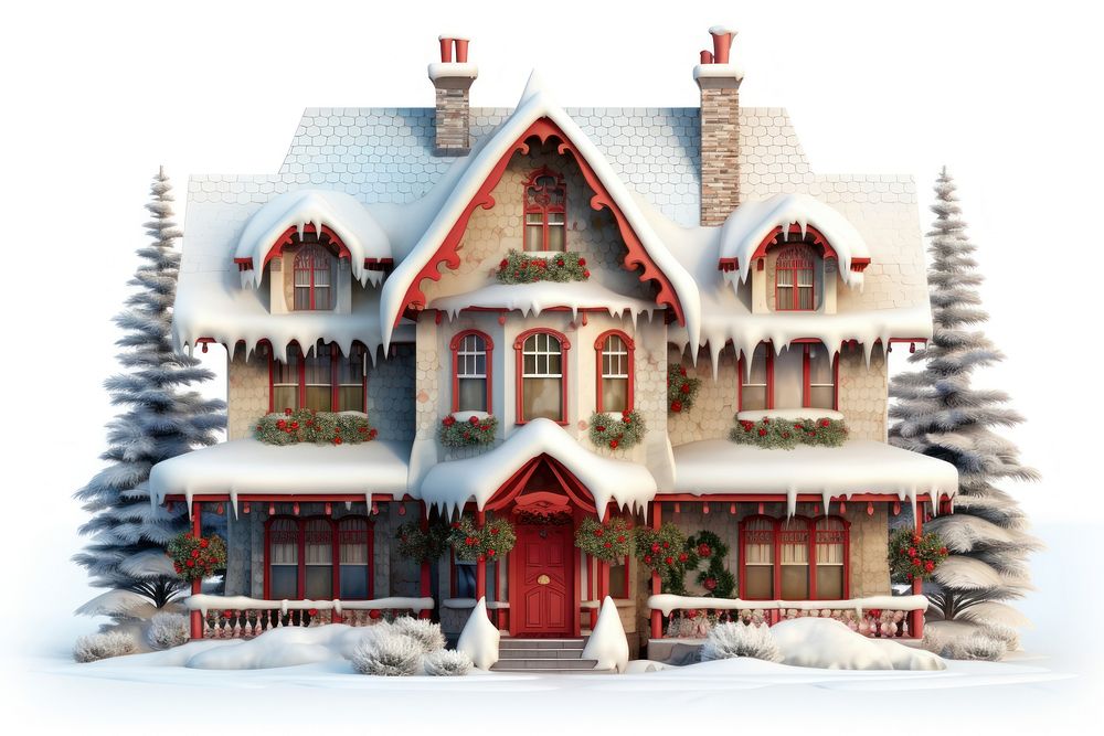 Chrismas house architecture christmas building. | Premium Photo ...