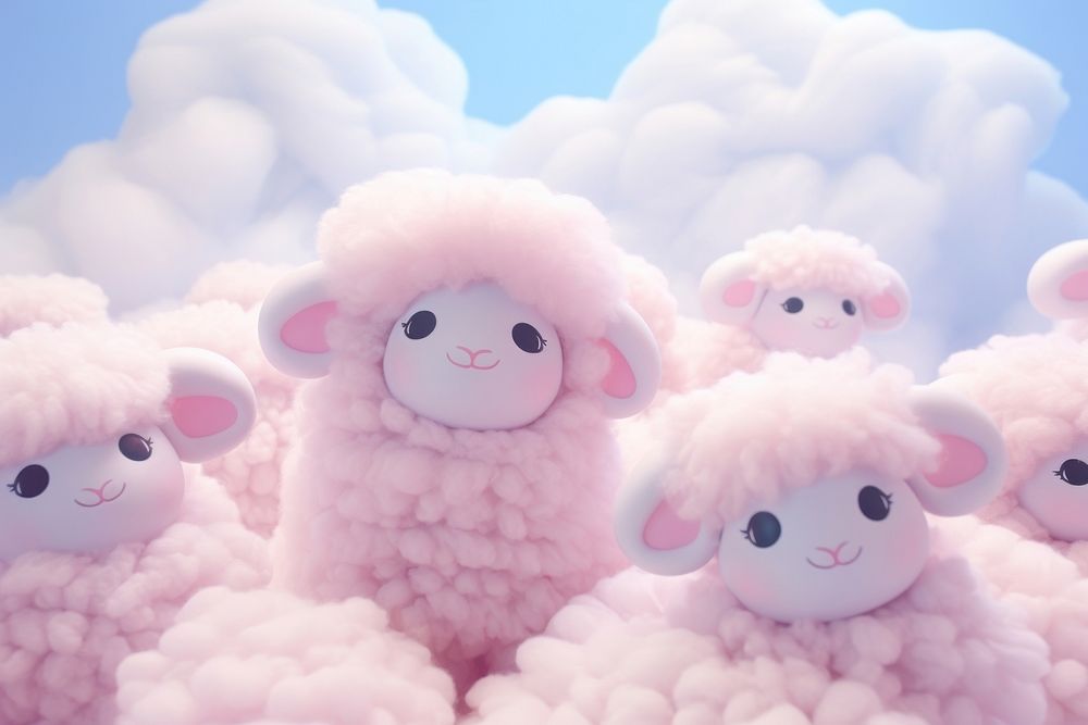 Sheep fluffy nature toy. | Free Photo Illustration - rawpixel