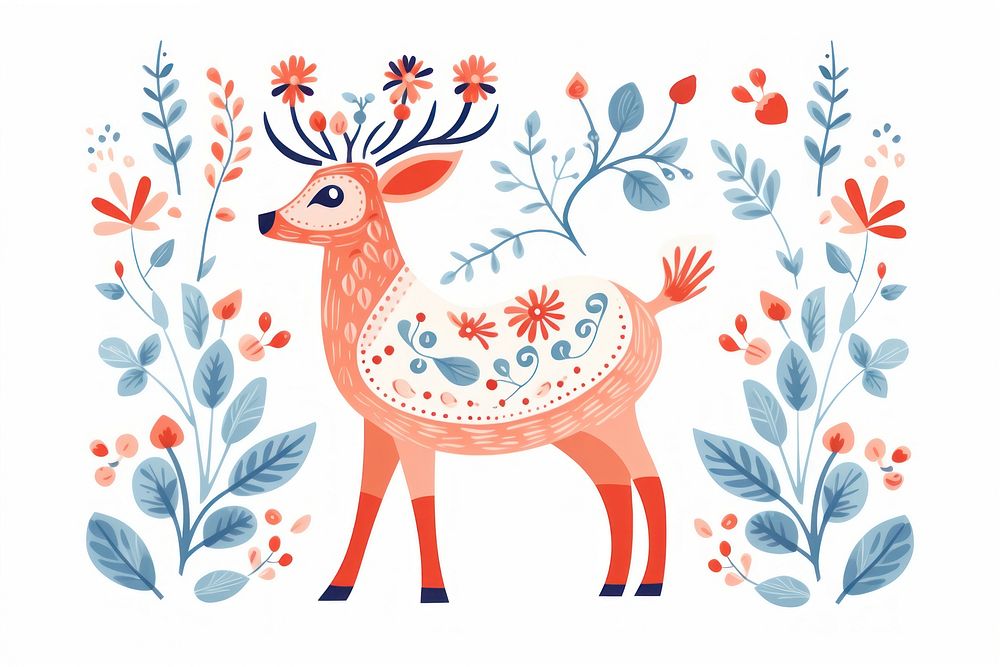 deer art pattern drawing. AI | Premium Photo Illustration - rawpixel