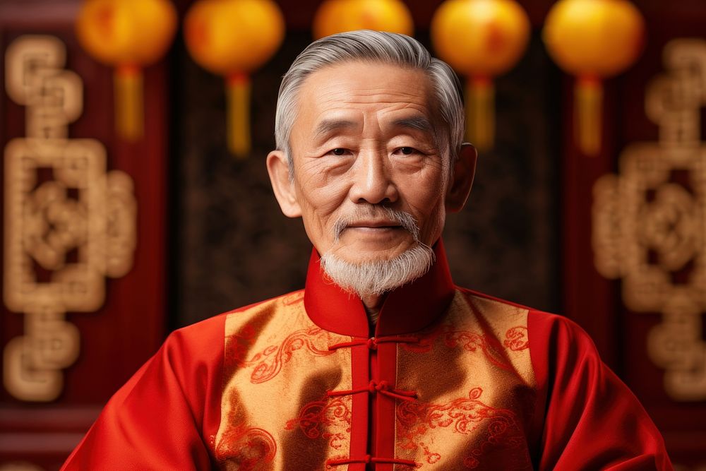 Senior chinese man tradition portrait | Free Photo - rawpixel
