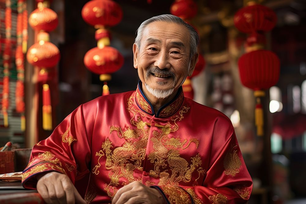 Senior chinese man tradition portrait | Premium Photo - rawpixel