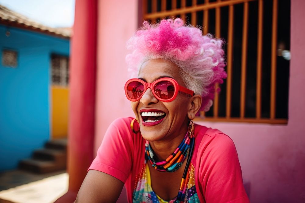 Cuban woman cheerful laughing smiling. | Free Photo - rawpixel