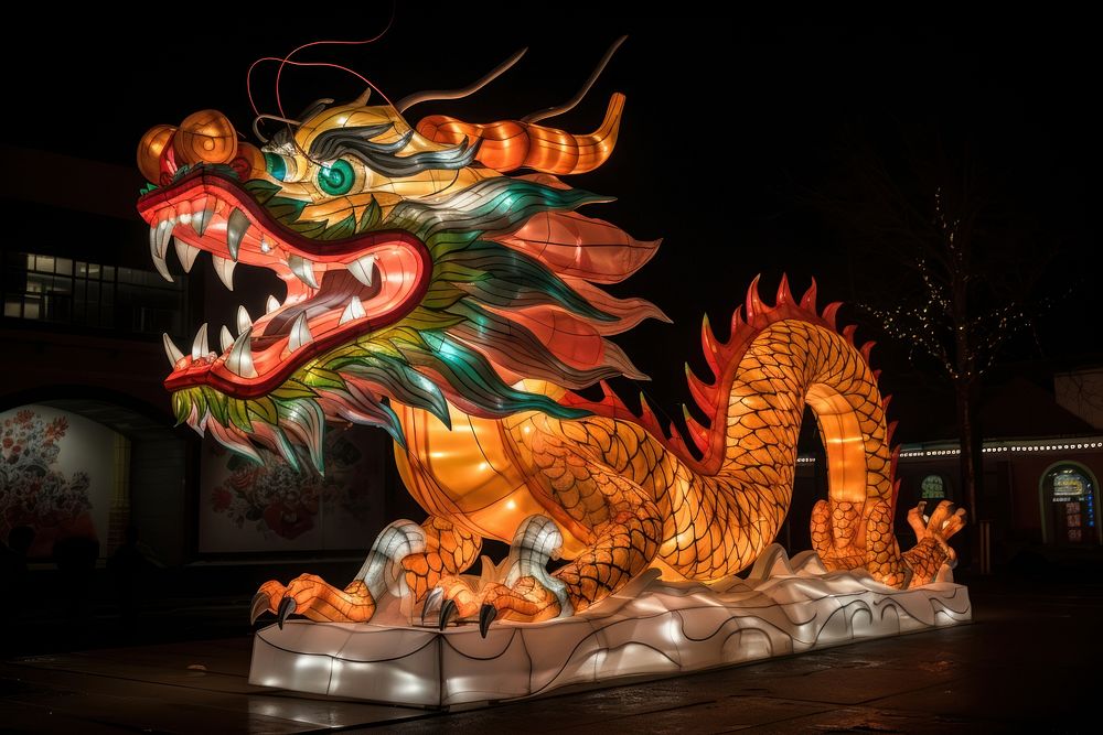 Dragon lantern celebration festival chinese | Free Photo - rawpixel