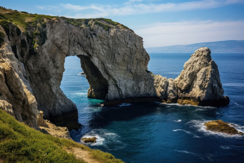 Arch formation cliff land sea. | Premium Photo - rawpixel