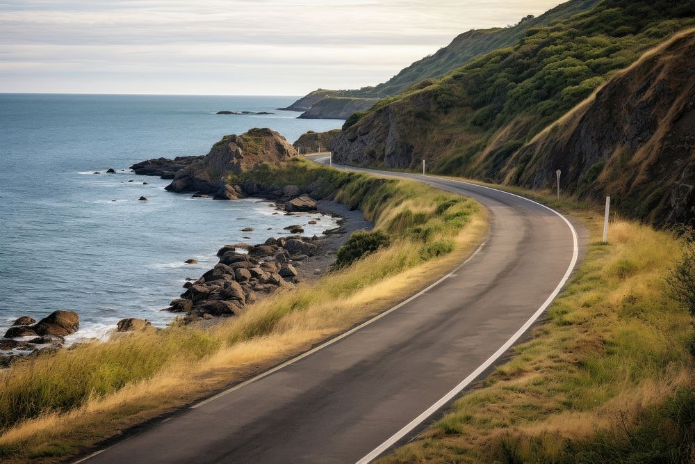 Ocean road landscape outdoors. | Free Photo - rawpixel