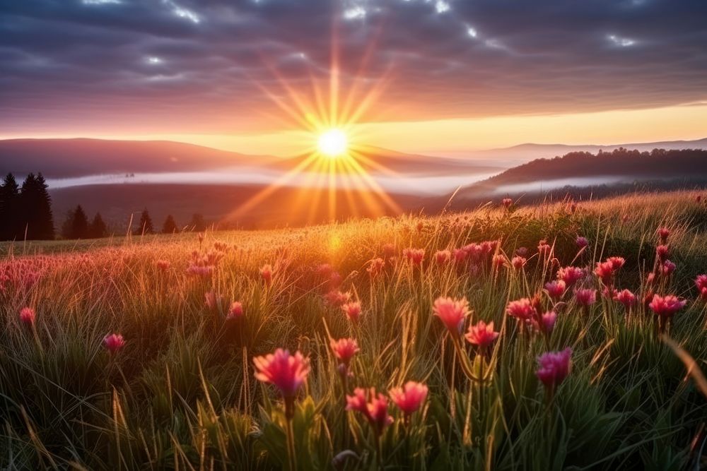 Spring grass landscape sun grassland. | Free Photo - rawpixel