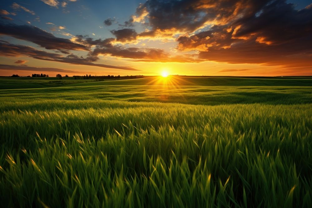 Spring grass landscape sun grassland. | Premium Photo - rawpixel
