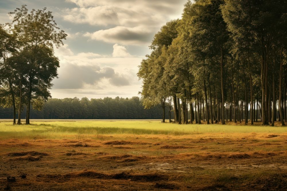 Landscape grass field tree. | Free Photo - rawpixel
