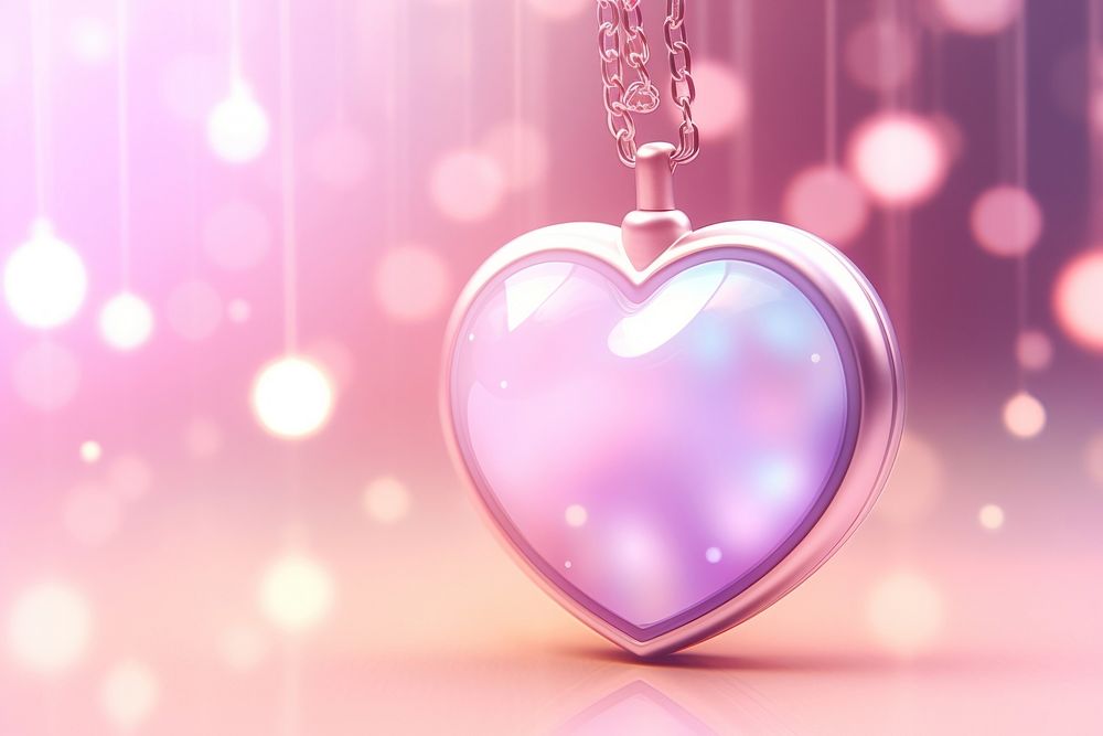 Heart-shaped locket jewelry pendant light. | Free Photo Illustration ...