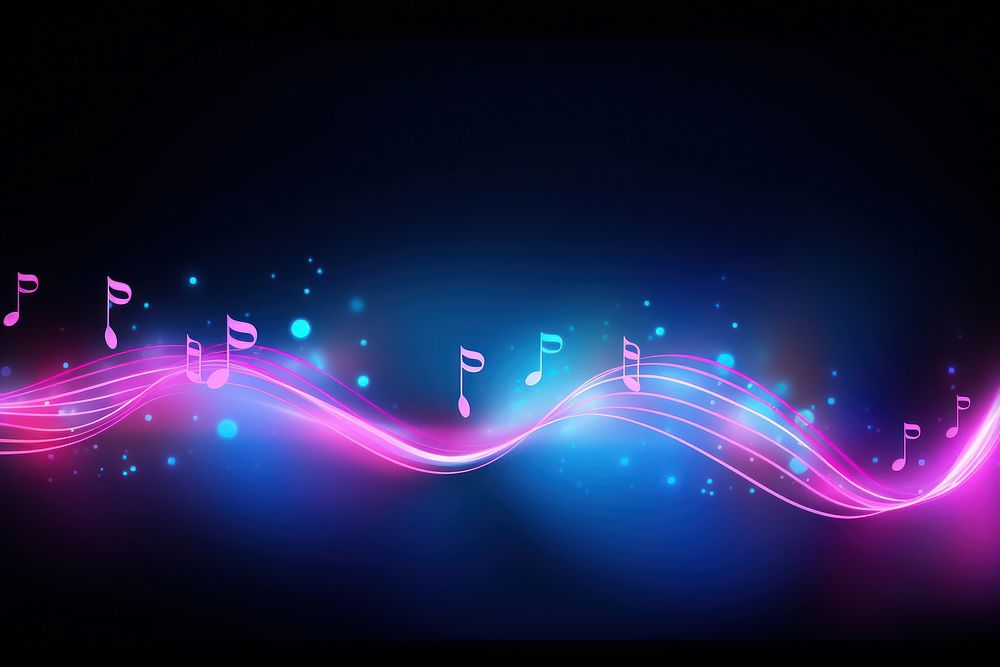 Music notes light line blue. | Premium Photo Illustration - rawpixel
