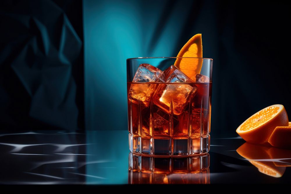 Negroni glass cocktail drink. | Premium Photo - rawpixel