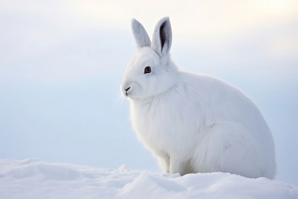 Arctic hare animal mammal rodent | Free Photo - rawpixel