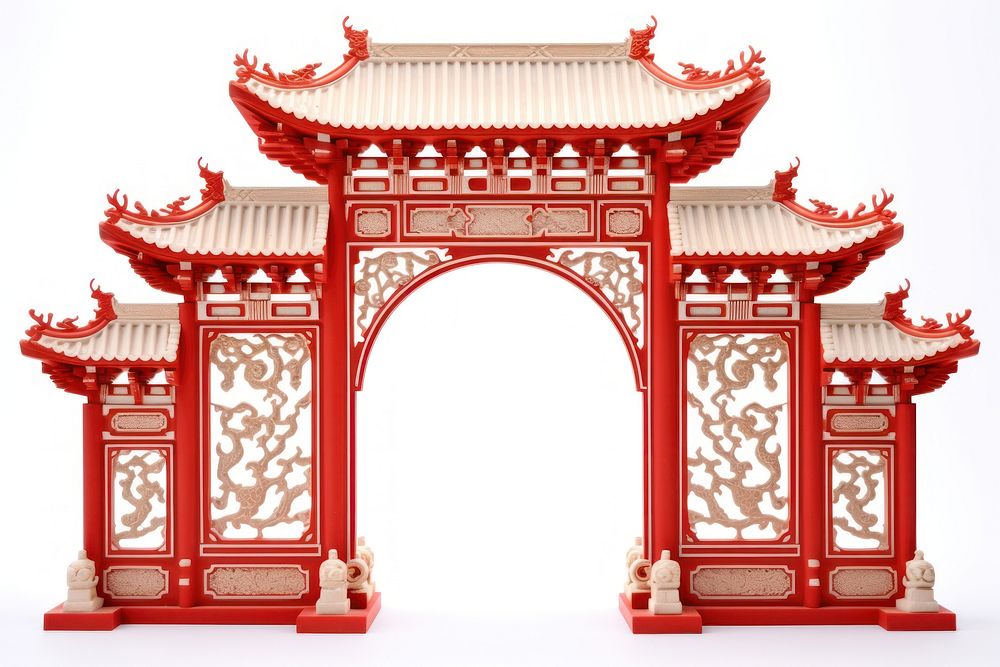 Chinese gate architecture decoration chinese | Free Photo - rawpixel